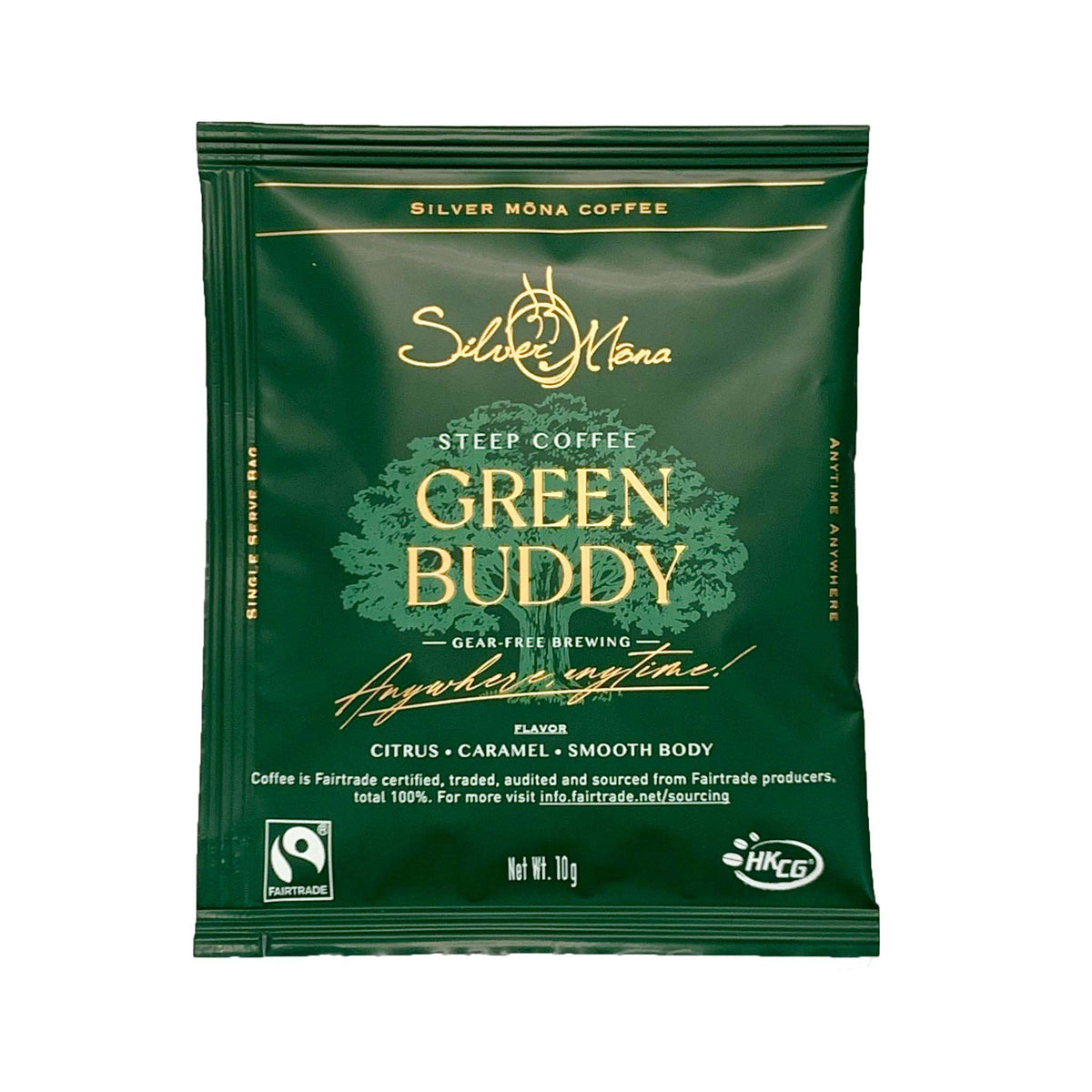 Silver Mona 浸泡式咖啡包 – Green Buddy (10克 x 1包) — Hiang Kie Coffee Group Limited